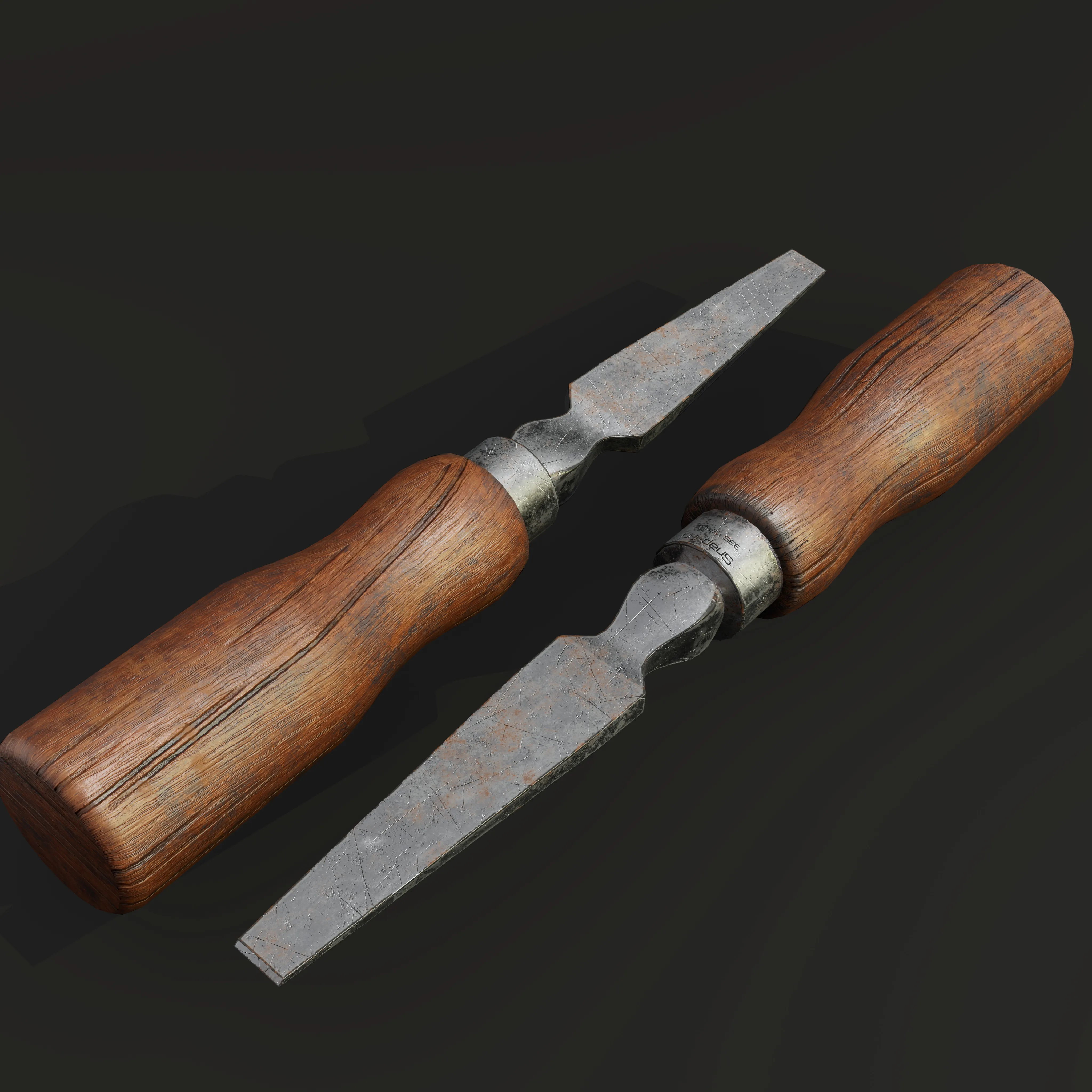 Carve Your Way to Success with Our 3D Wooden Handle Chisel.