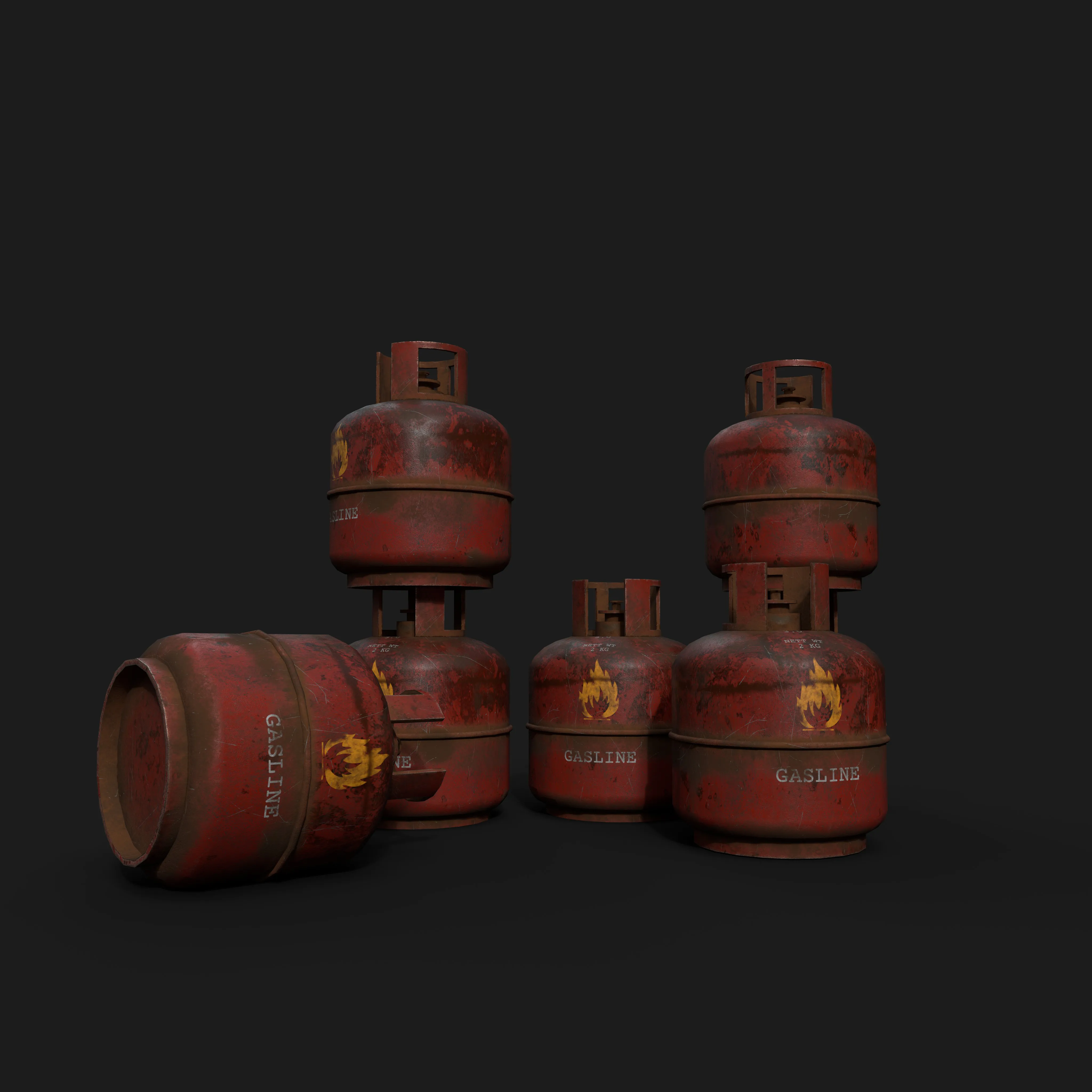 Fuel Your Creativity with Our Gas Cylinder 3D Model | Znanye
